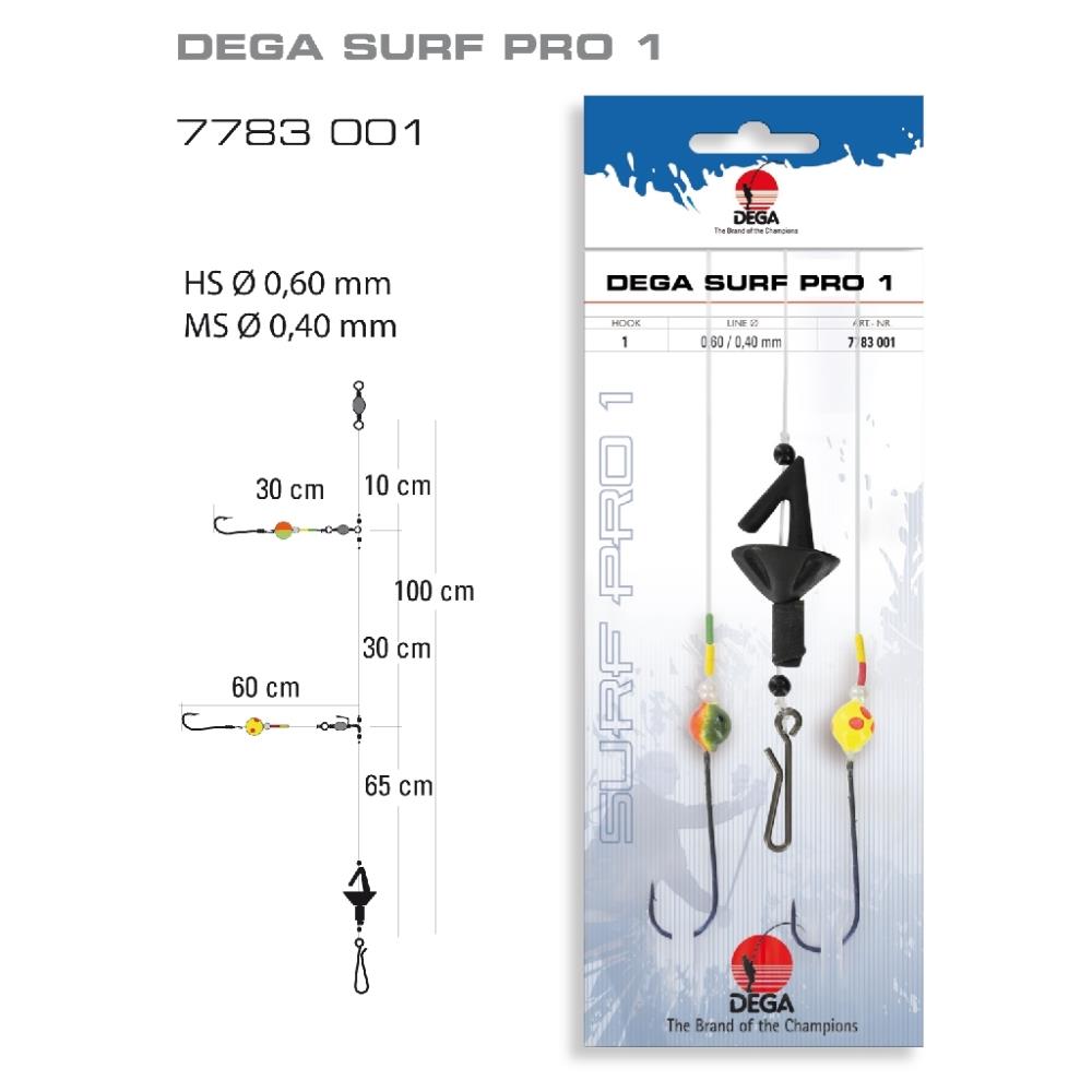 DEGA Surf-Pro Rig 1 - 9 - Premium Surf Rig! | pilker-discount