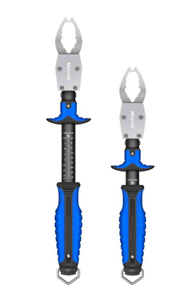 Mustad 11.5” Lip Gripper with scale – fish gripper up to 15 kg