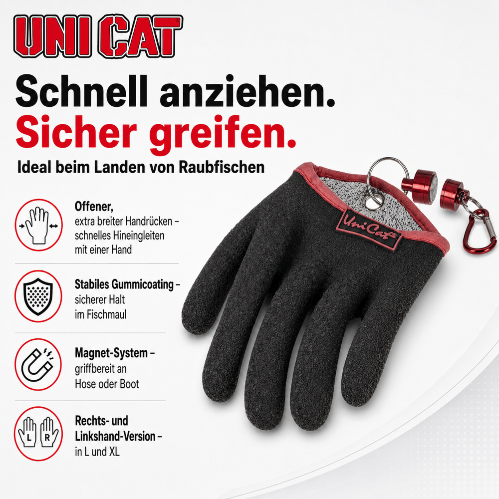 UNI CAT Easy Gripper + Magnet System – Landing Glove