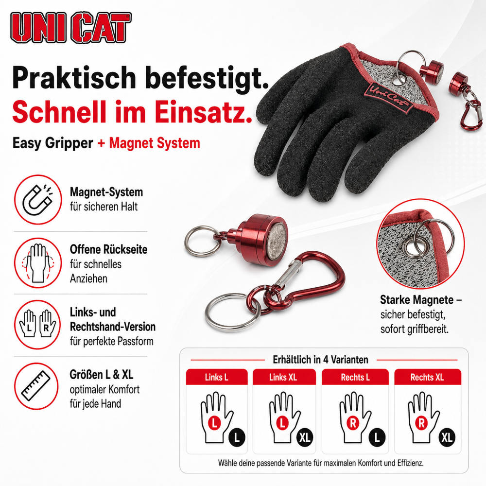 UNI CAT Easy Gripper + Magnet System – Landing Glove