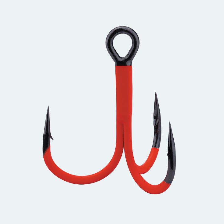 BKK SPEAR 21 UVO Treble Hooks Orange - treble hooks for deep freshwater ...